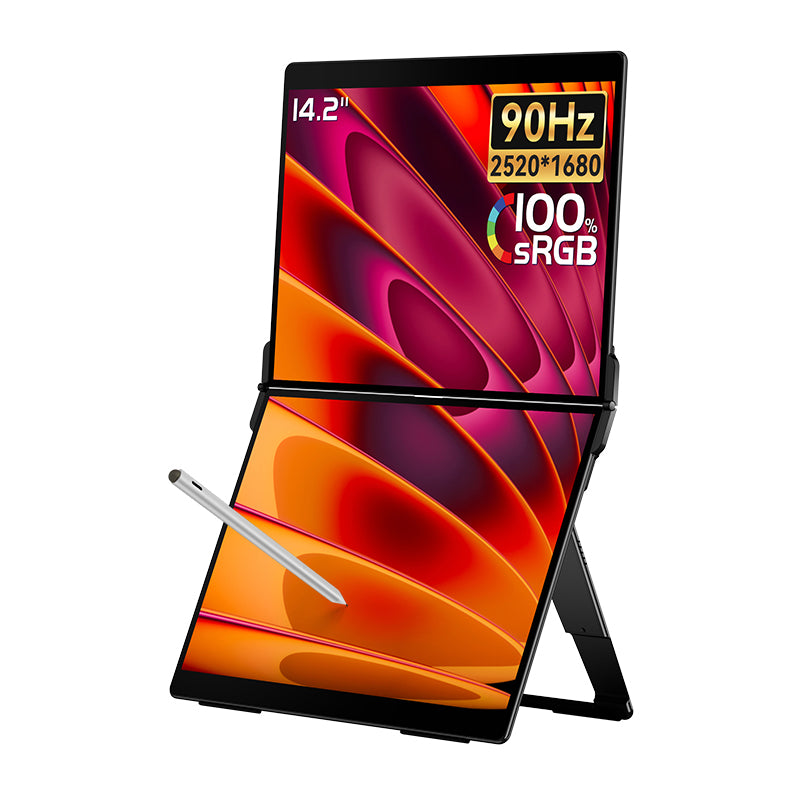 EHOMEWEI X2 Air Dual 14.2" 2K Creator Monitor | 90Hz Touch & Stylus