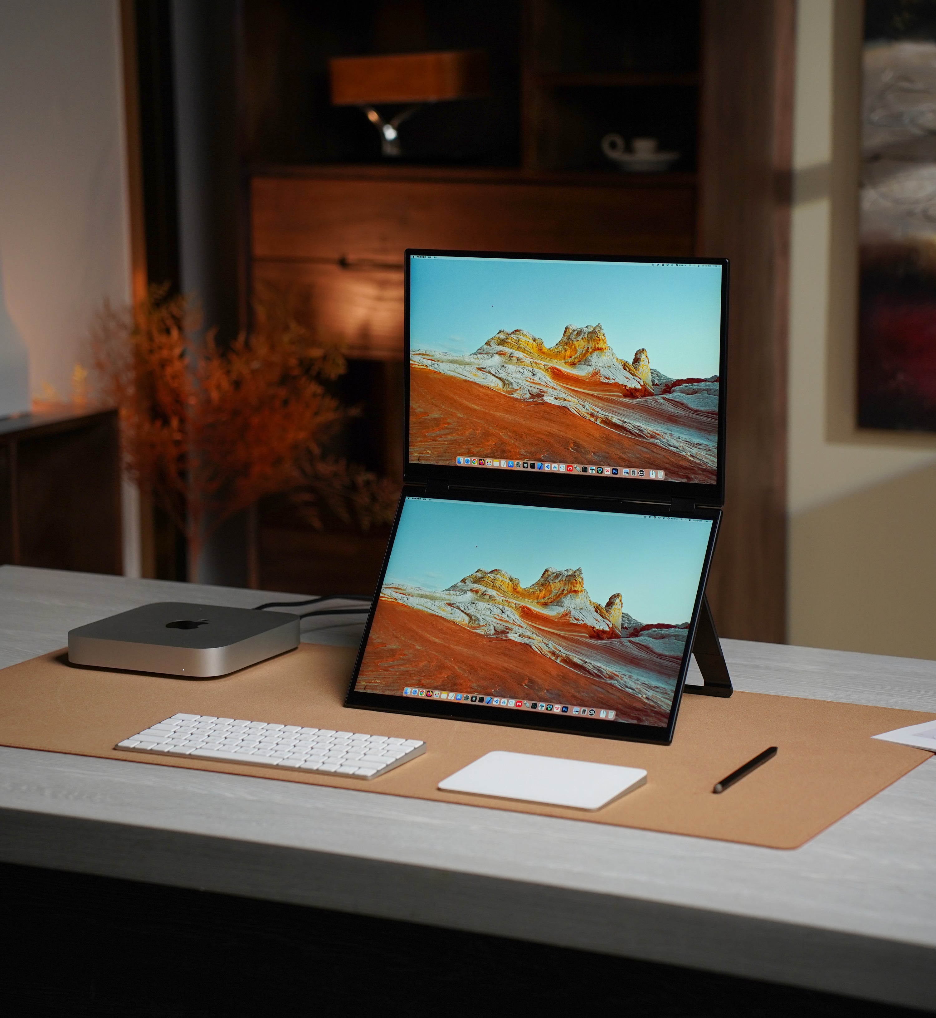 EHOMEWEI【X2 Pro】 Foldable 16-inch 2.5K dual stacked monitor Portable ...