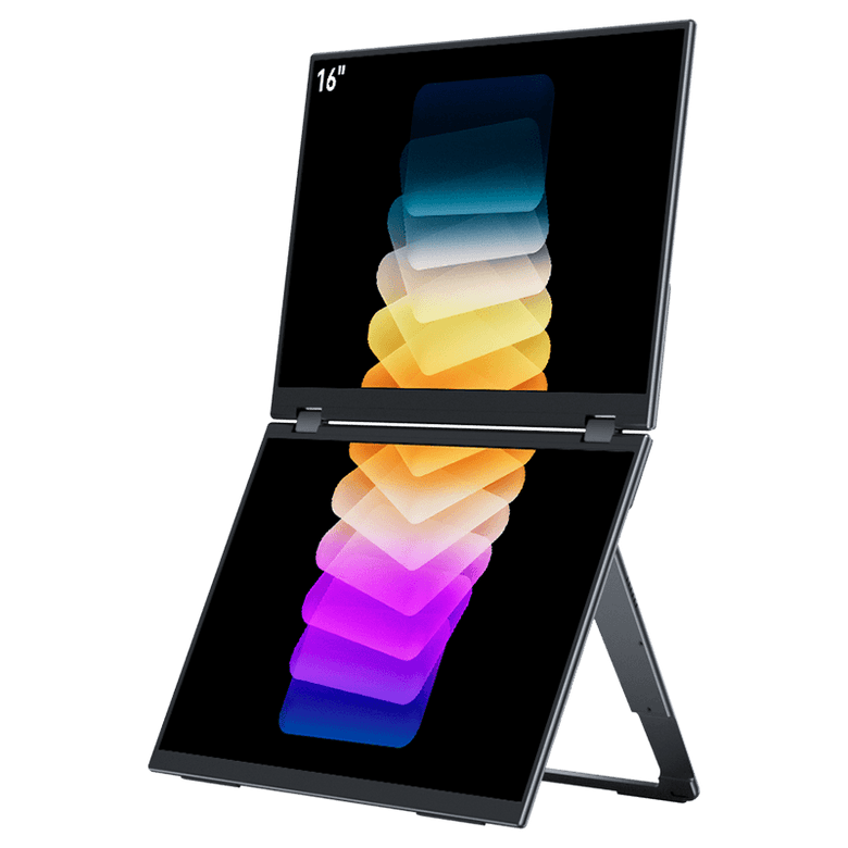 EHOMEWEI【X2 Pro】 Foldable 16-inch 2.5K dual stacked monitor Portable ...